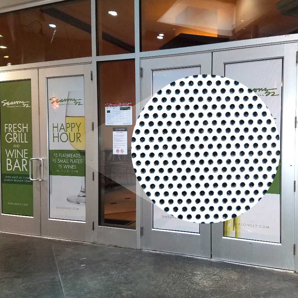 Perforated Vinyl 24/7 Translucent | Custom Options Available