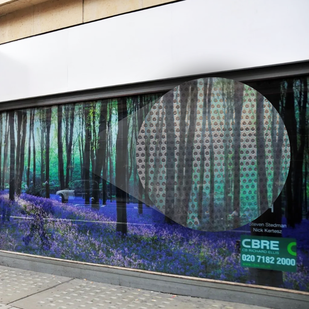 Clear 70-30 Perforated Vinyl : High-Performance Adhesive for Easy ...